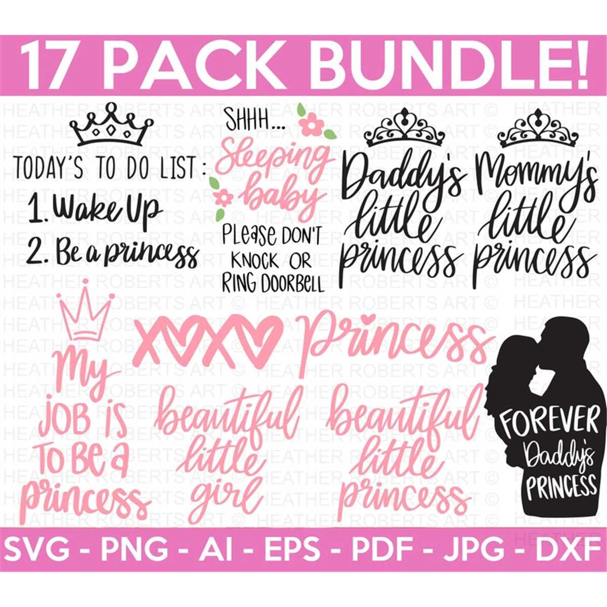 Little Girl SVG Bundle, Princess Svg, Princess Quotes svg, P | Inspire ...