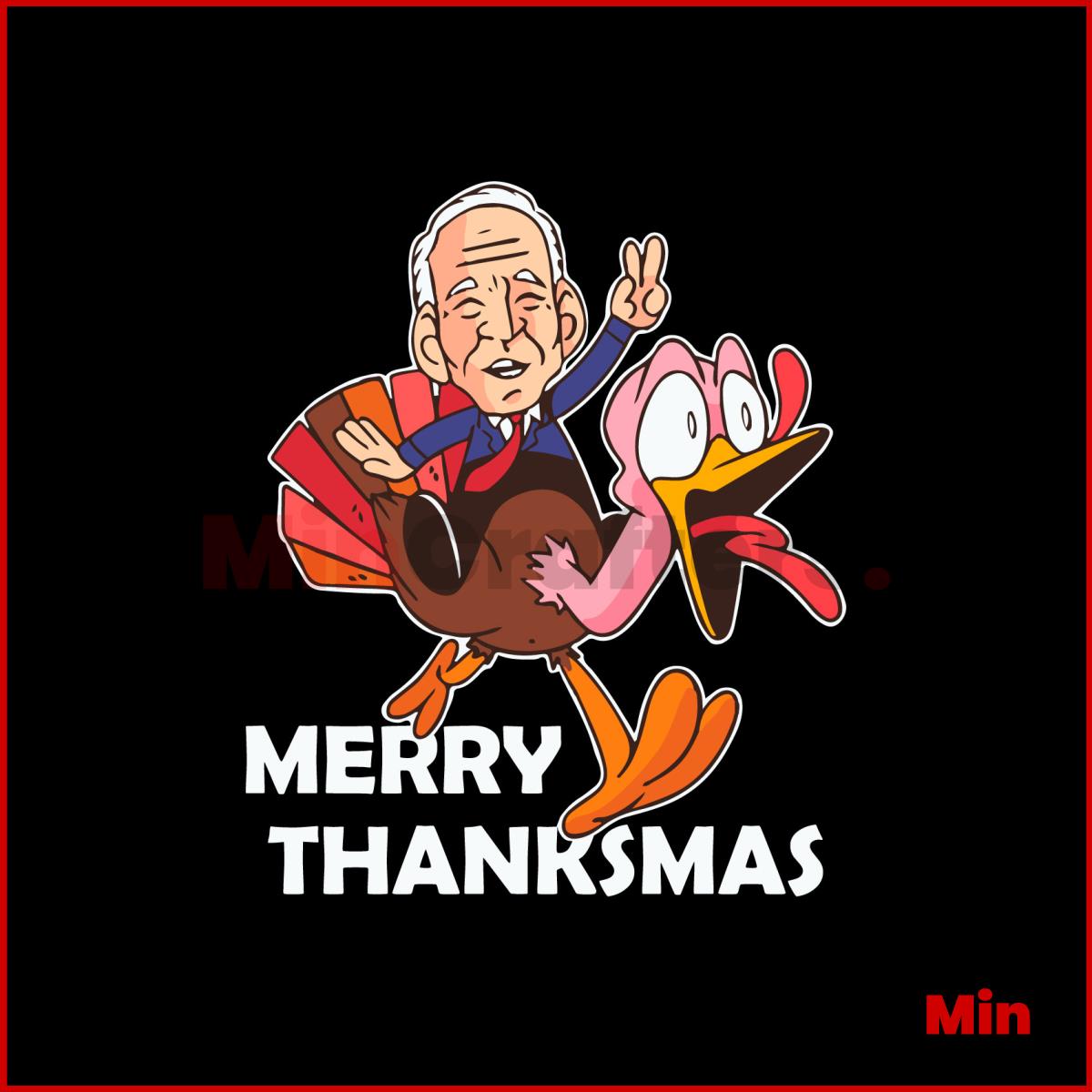 Merry Thanksmas Svg, Bidengiving Svg, Joe Biden Thanksmas Sv | Inspire ...