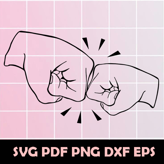 Fist Bump Svg, Fist Bump Clipart, Fist Bump Png, Fist Bump E | Inspire ...