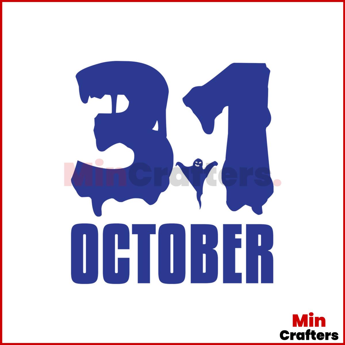 Ghost Happy 31st October Svg, Halloween Svg, Halloween 31st | Inspire ...