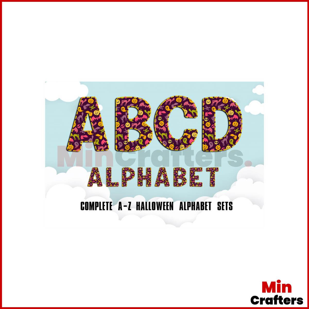 ABCD Complete A To Z Halloween Ghost Png, Halloween Png - Inspire Uplift