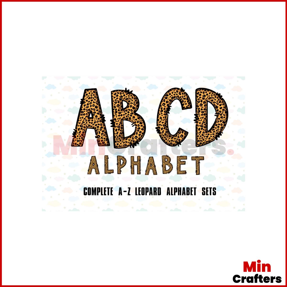 ABCD Complete A To Z Leopard Black Yellow Png, Alphabet Png | Inspire ...