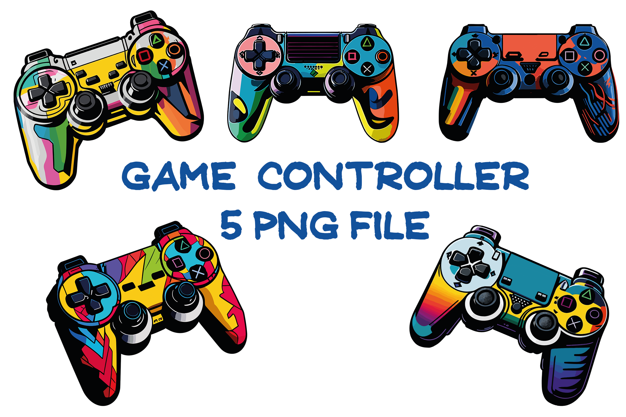 Game Multicolor Controller Digital file PNG Playstation Cont | Inspire ...