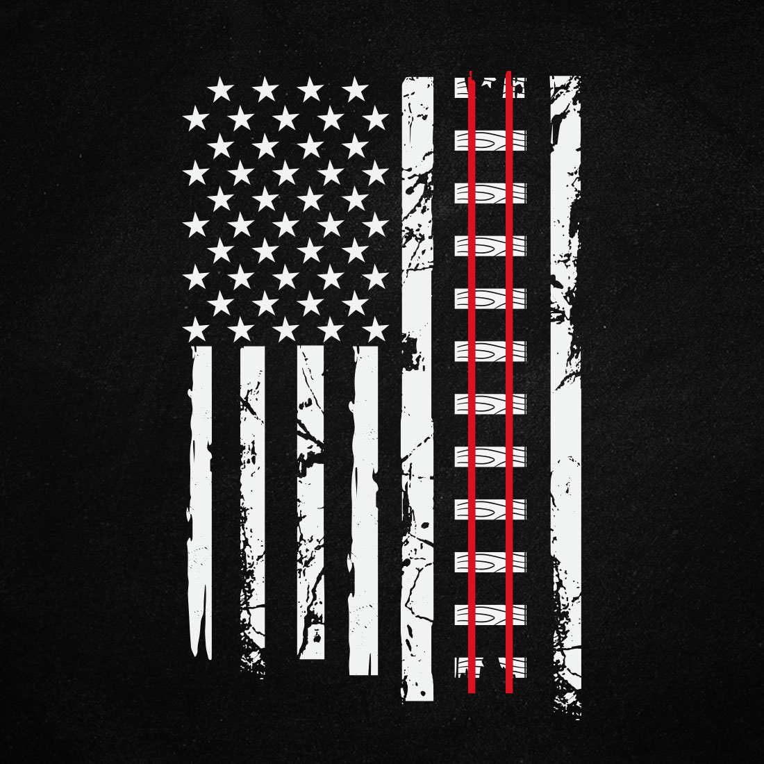 Train American Flag USA Conductor Railroad Tracks Svg Printa - Inspire ...