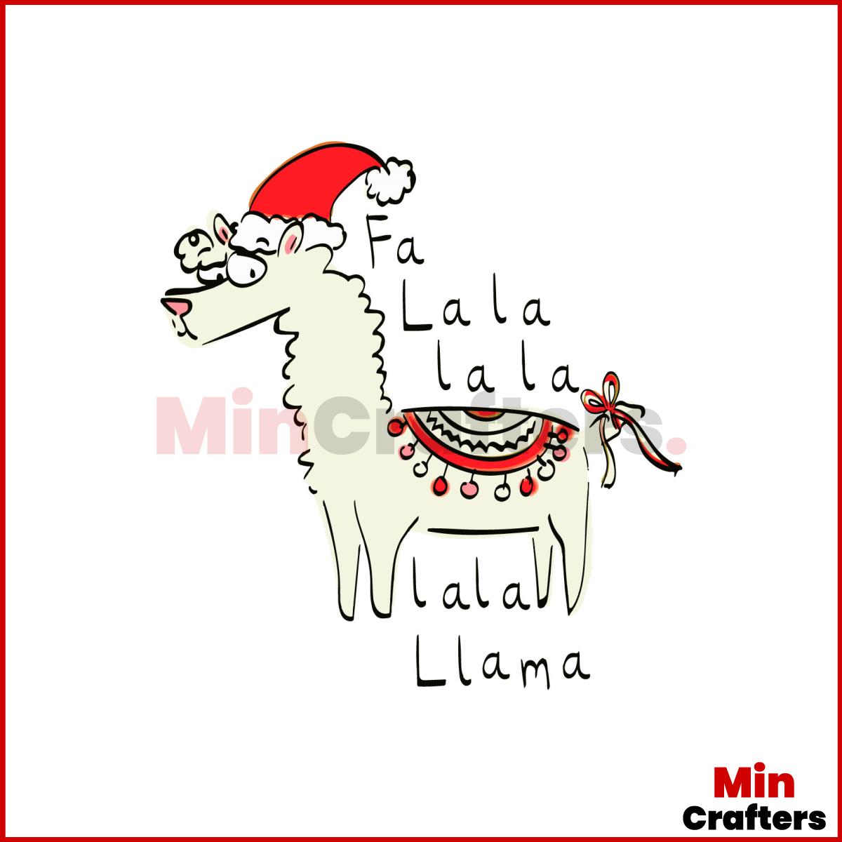 Christmas Llama Falala Lala Svg, Christmas Svg, Llama Svg, - Inspire Uplift