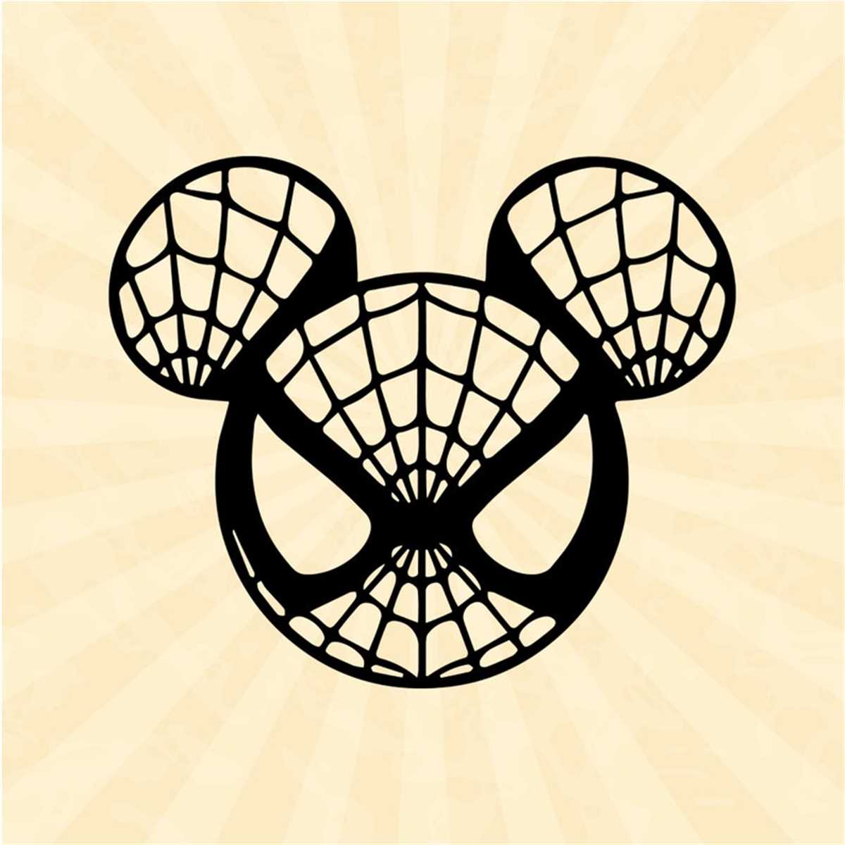 Mickey Mouse Spiderman Svg, Halloween Spiderman Svg,Mickey h | Inspire ...