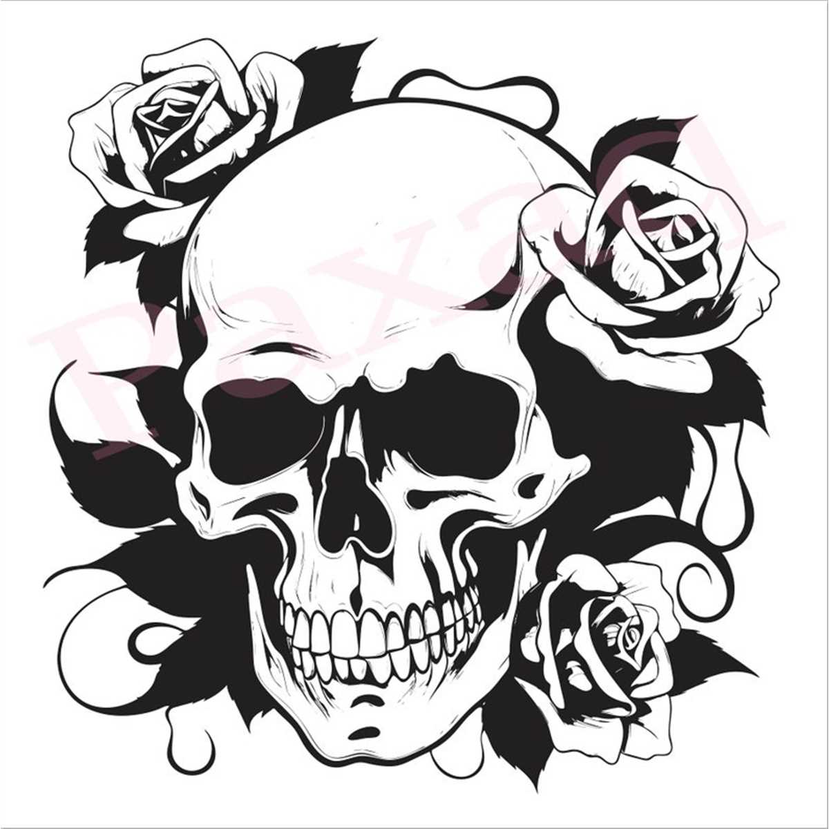 Skull and Roses Svg, gorgeous Skull and Roses Vector, Skull | Inspire ...