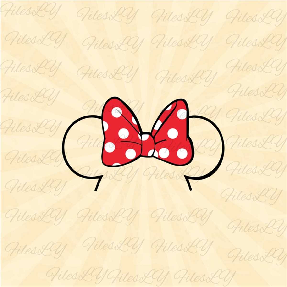 Minnie Ears Svg, Mouse Bow Svg, Mouse head svg, Mouse ears | Inspire Uplift