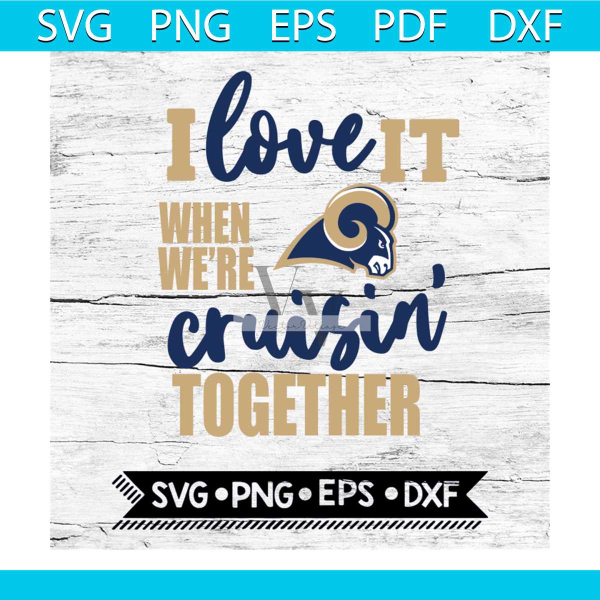 St. Louis Rams I Love It When We're Cruisin Together Svg, Cr | Inspire ...
