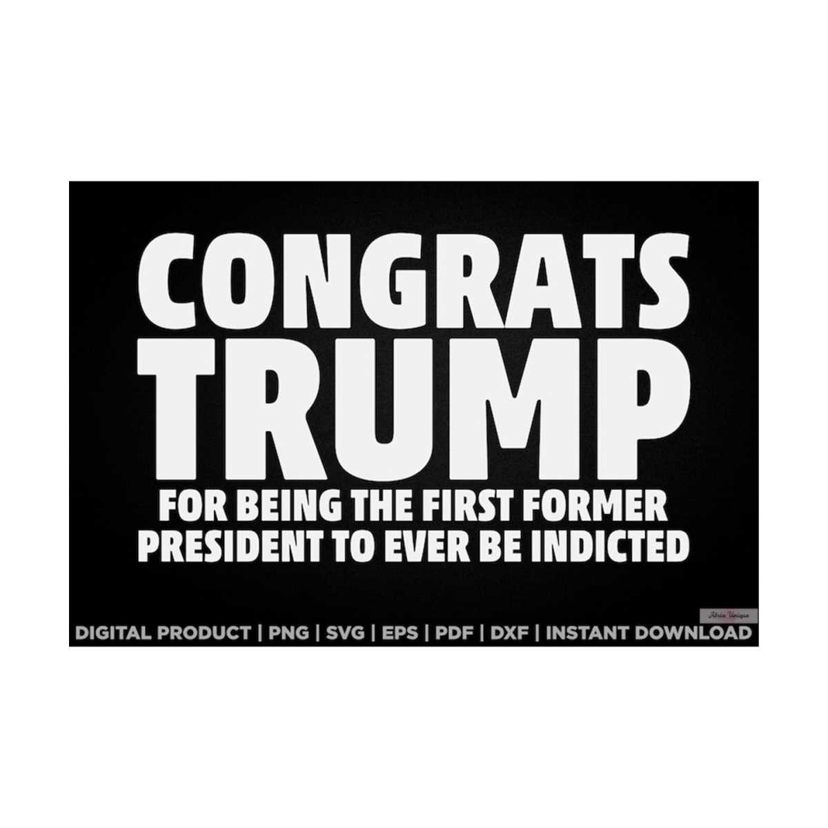 Congrats trump, being the first former president to ever be | Inspire ...