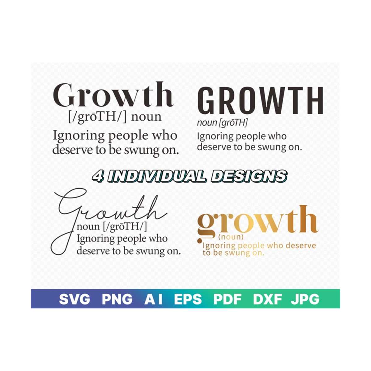 Growth Definition SVG,PNG, Motivational Svg, Self Love Svg, - Inspire ...