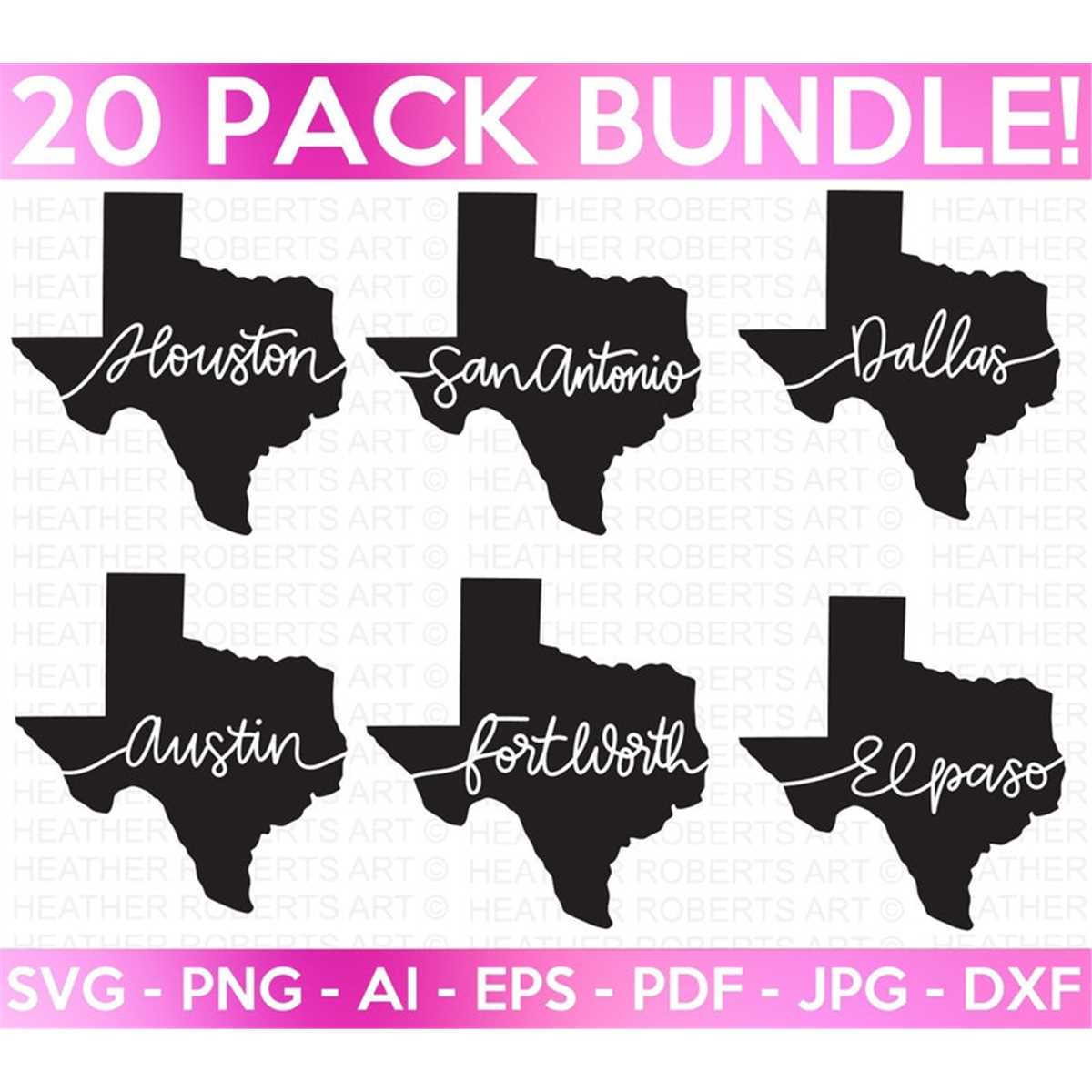 Texas SVG Bundle, Texas State SVG Bundle, Texas Shape, Texas | Inspire ...