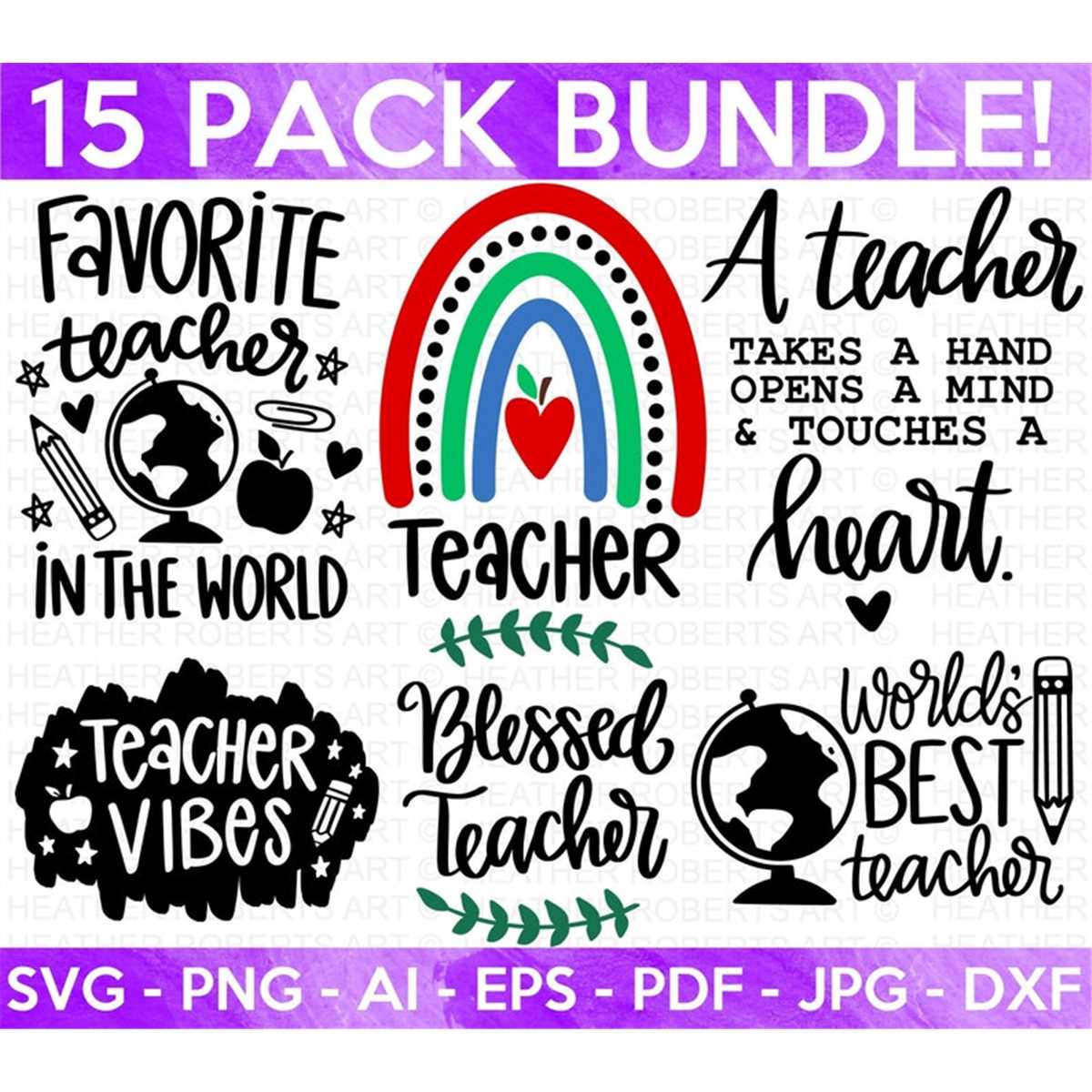 Teacher SVG Bundle, Teacher SVG, School SVG, Teach Svg, Back | Inspire ...