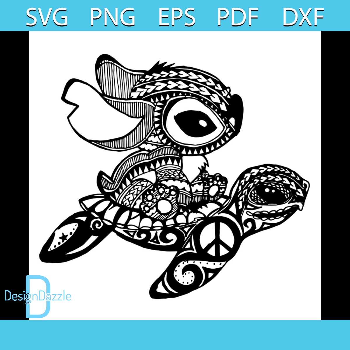 Stitch And Turtle Svg, Mandala Svg, Turtle Svg, Stitch Svg, | Inspire ...