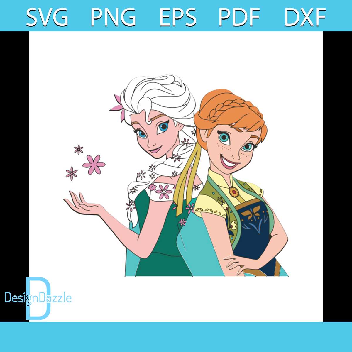 Elsa And Anna Svg, Bestseller Elsa Frozen Disney Princesses, | Inspire ...