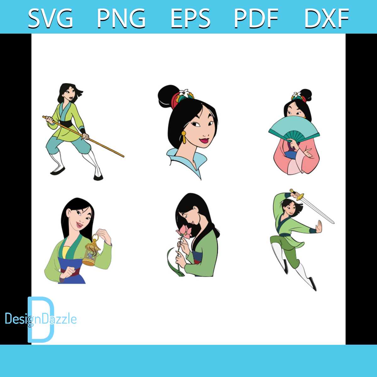 Mulan Svg, Mulan, Disney Svg, Disney Princess Svg, Mulan Dis - Inspire ...