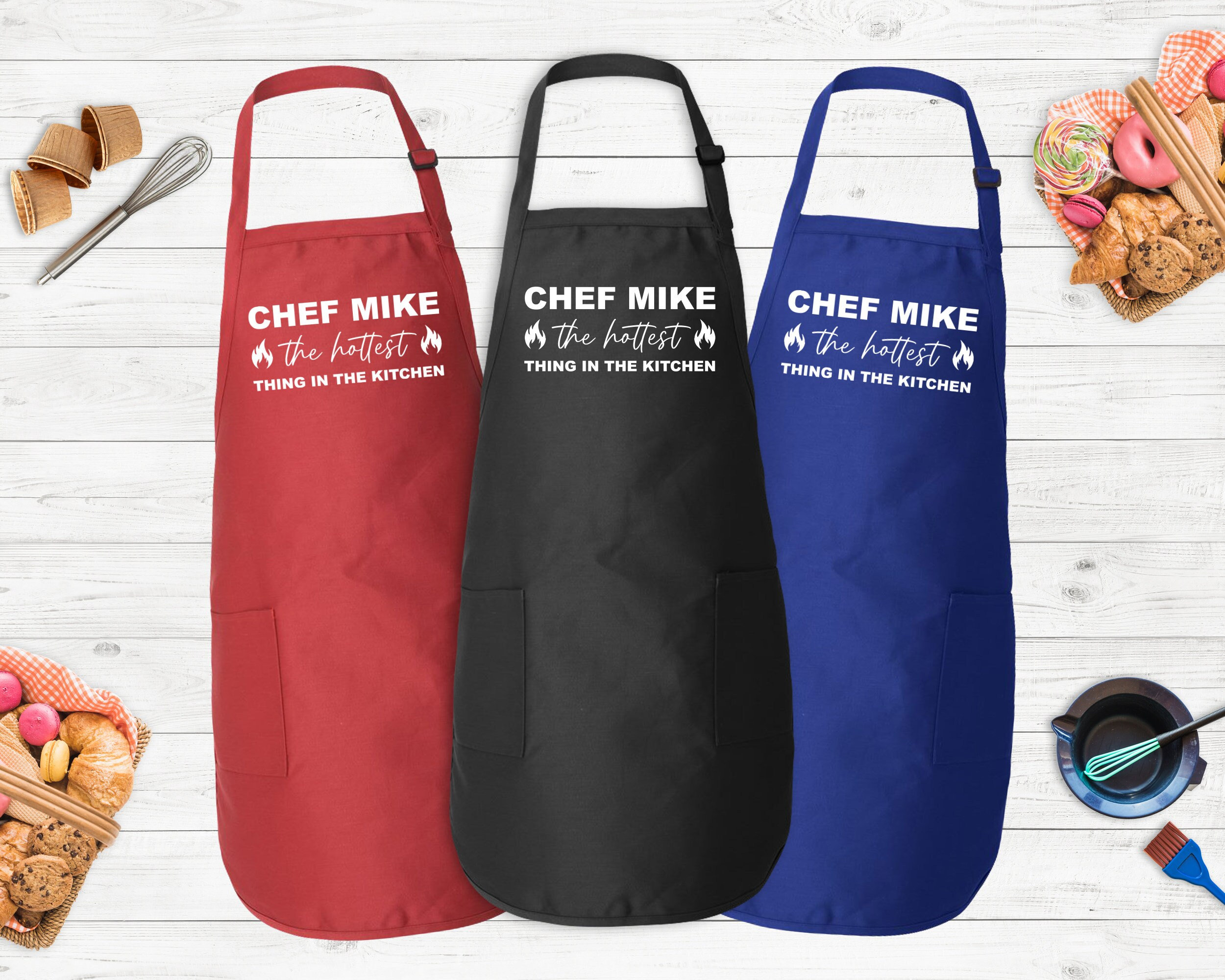 Personalized Apron, Custom Apron, Mens, Hottest Thing, Adjus | Inspire ...