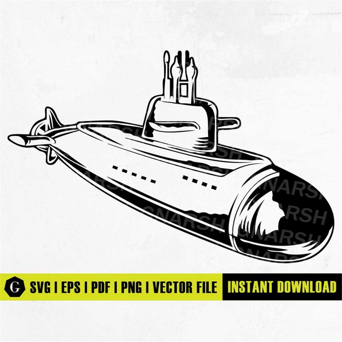 US Submarine Svg| United States Navy Svg| Warship Decal Grap | Inspire ...