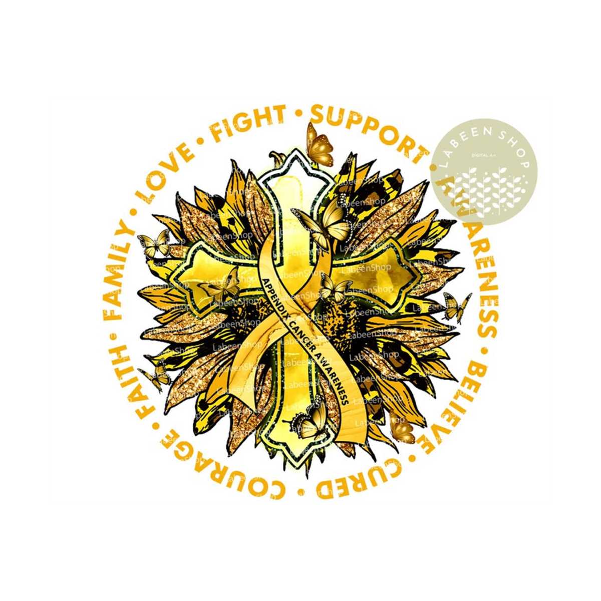 Cancer Awareness, Fight Cancer PNG, Golden Yellow ribbon PNG | Inspire ...
