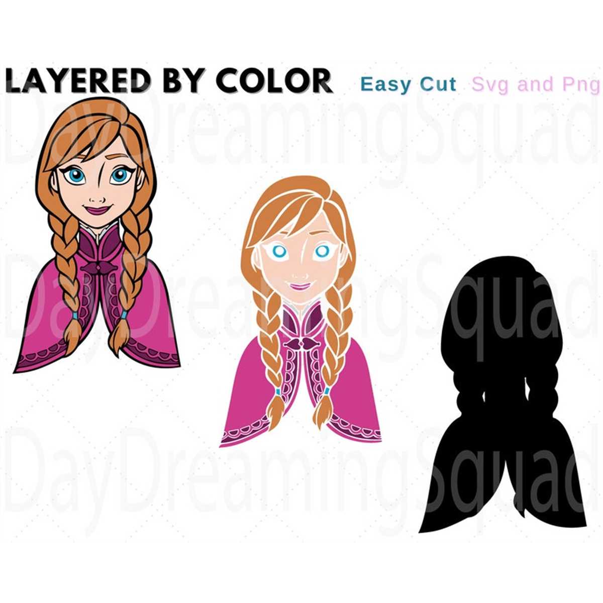 Layered Svg, Bundle Svg, Princess svg, Digital Download, Dig | Inspire ...