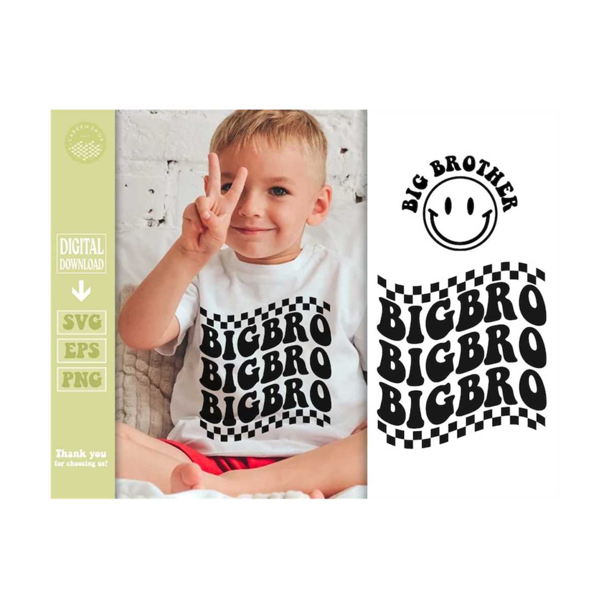 Big Bro Svg- Png, Big Borther Svg, Funny Shirt Design Png, K | Inspire ...