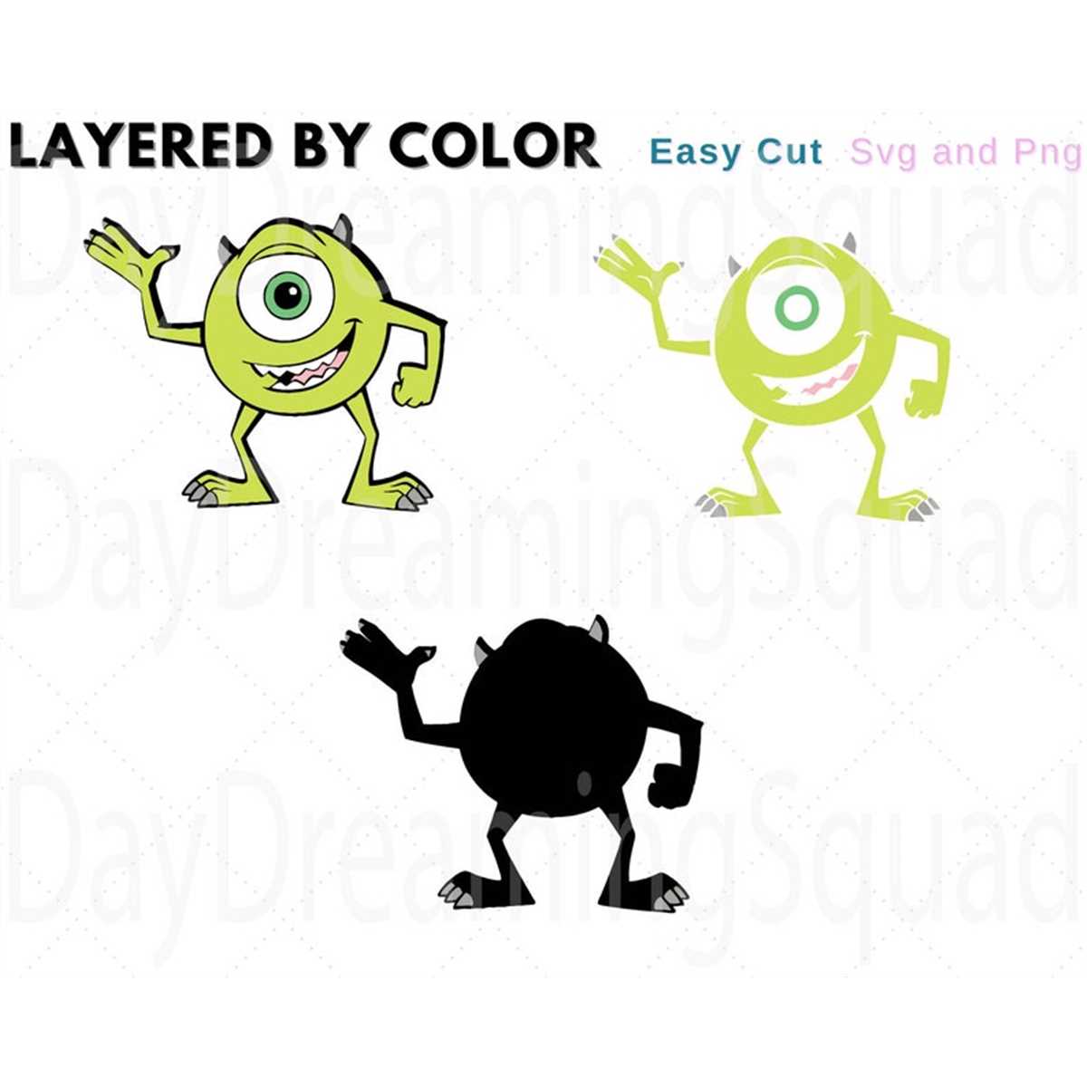 Layered Svg, Monster Cricut file, Monsters svg, Digital Down - Inspire ...