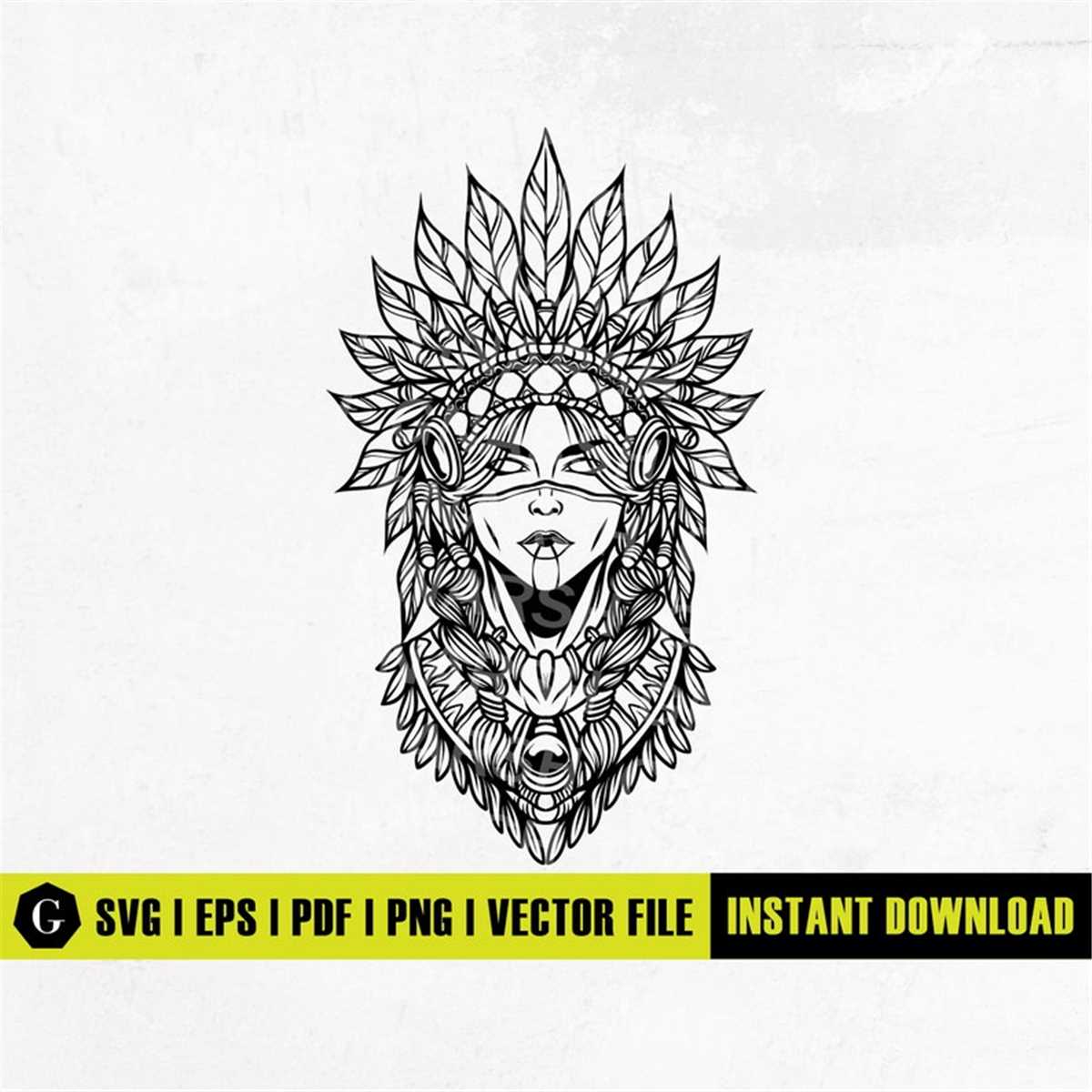 American Native Woman SVG | Native American svg | Teepee svg | Inspire ...