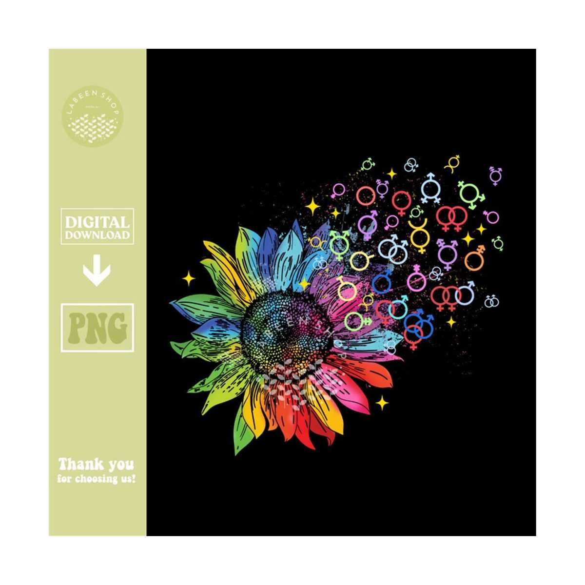 Lgbtq Sunflower Png, LGBTQ PNG, Pride Month shirt, Digital F | Inspire ...
