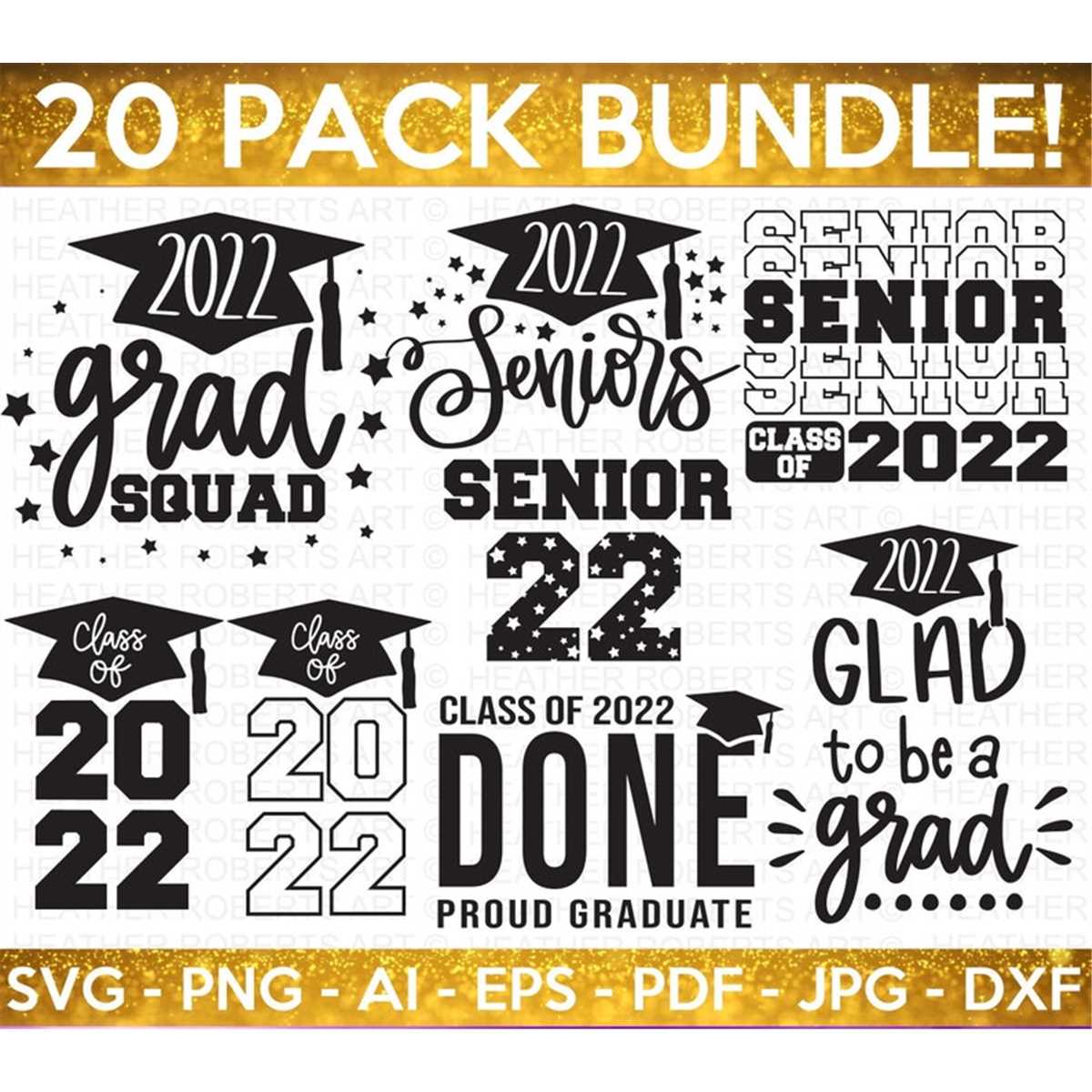 Graduation SVG Bundle, Proud Graduate 2022 SVG, Senior 2022 - Inspire ...