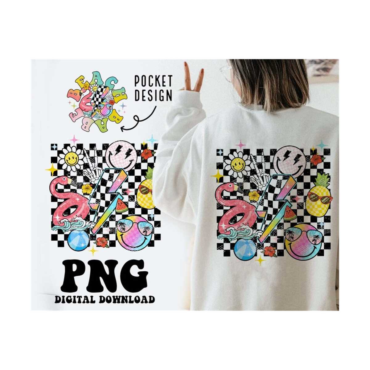 Groovy Summer PNG Shirt Design, Summer Smile Face Png, Beach | Inspire ...
