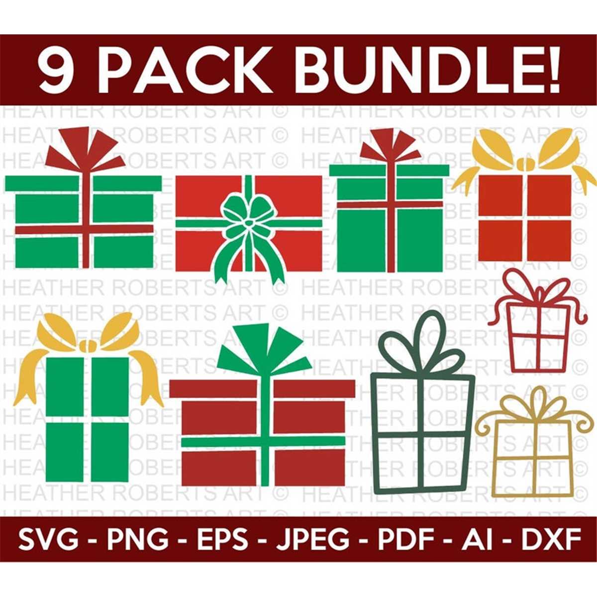 Christmas Present Mini SVG Bundle , Present SVG, Christmas S | Inspire ...