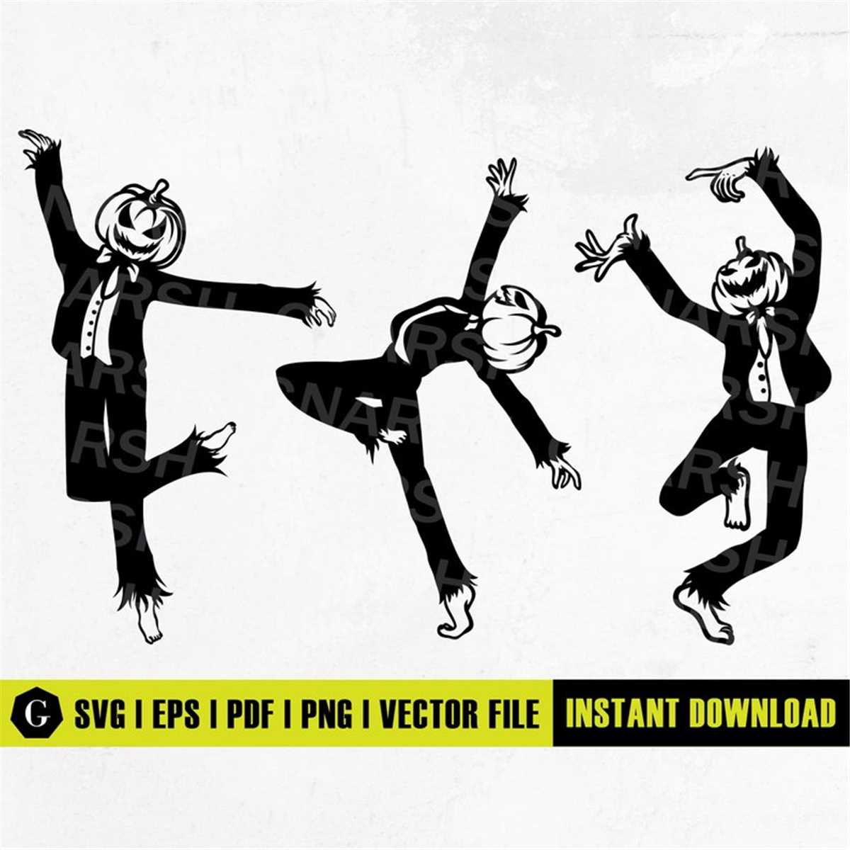 Dancing Pumpkin Skeleton Svg | Pumpkin Heads Svg | Pumpkin D | Inspire ...