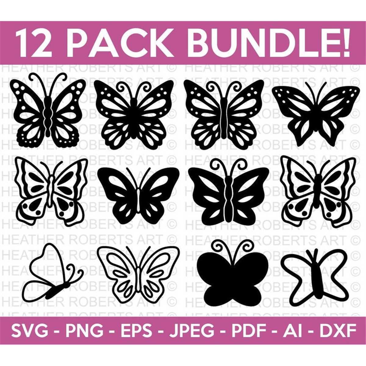 Butterfly Svg Bundle, Buttefly Svg, Doodle Butterfly Svg, Mo - Inspire ...
