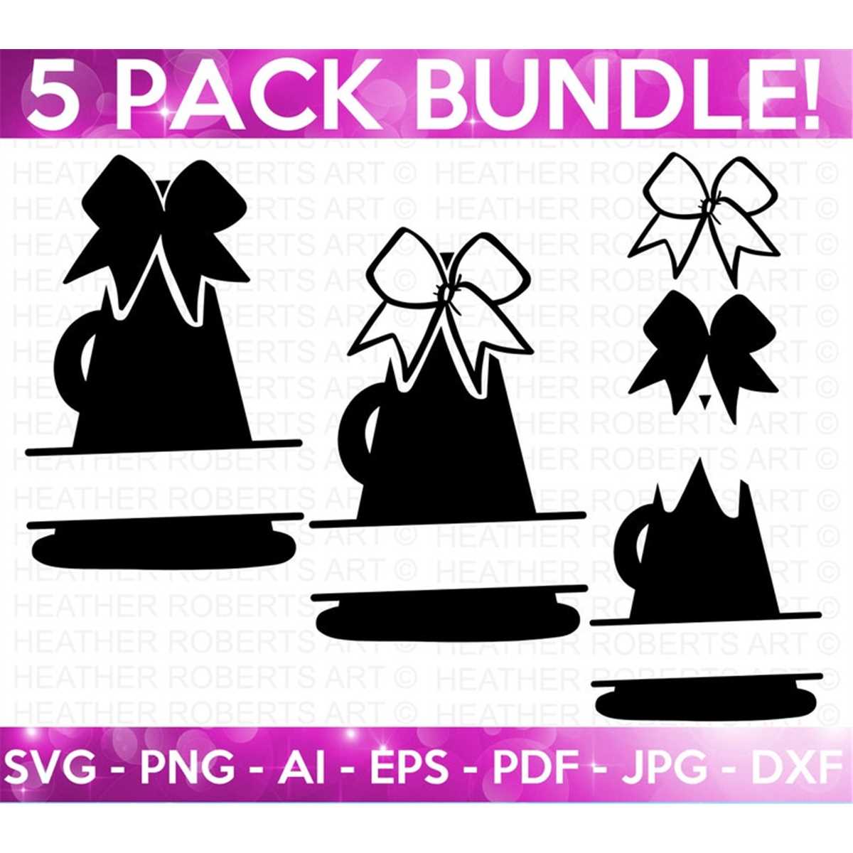 Cheer SVG Mini Bundle, Split Megaphone SVG, Cheerleading SVG | Inspire ...