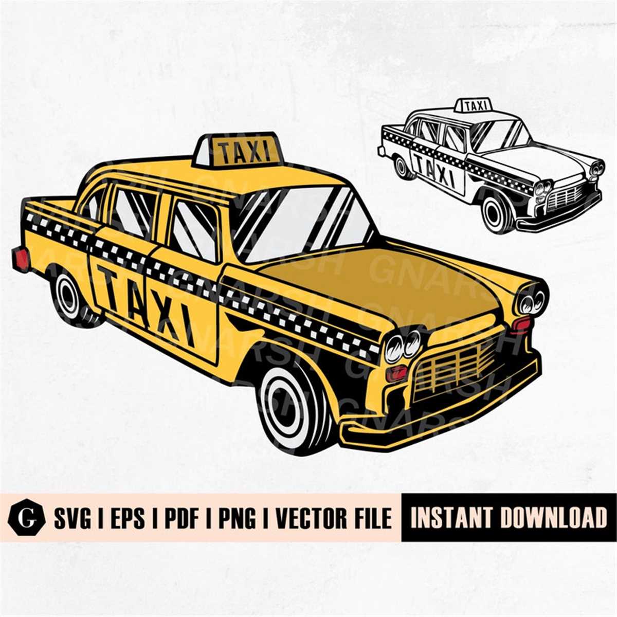 Taxi Cab SVG | Car SVG | Public Transportation Decal Vinyl G | Inspire ...