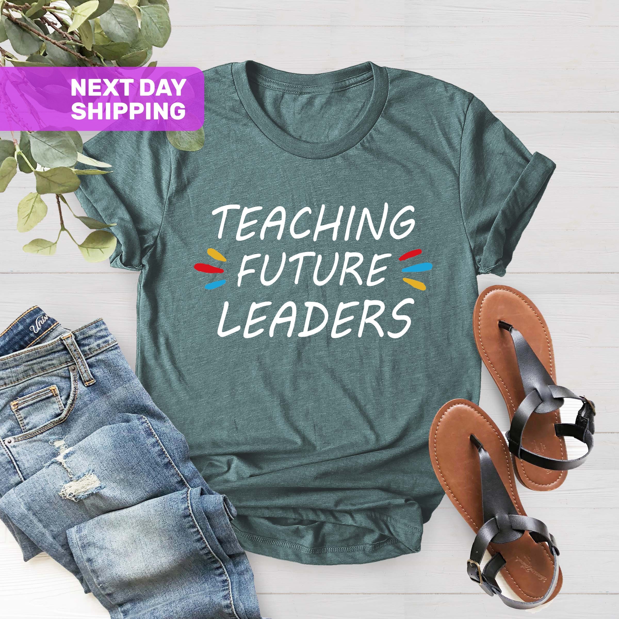 Teaching Future Leaders Shirt, Elementary School Teacher, T | Inspire ...