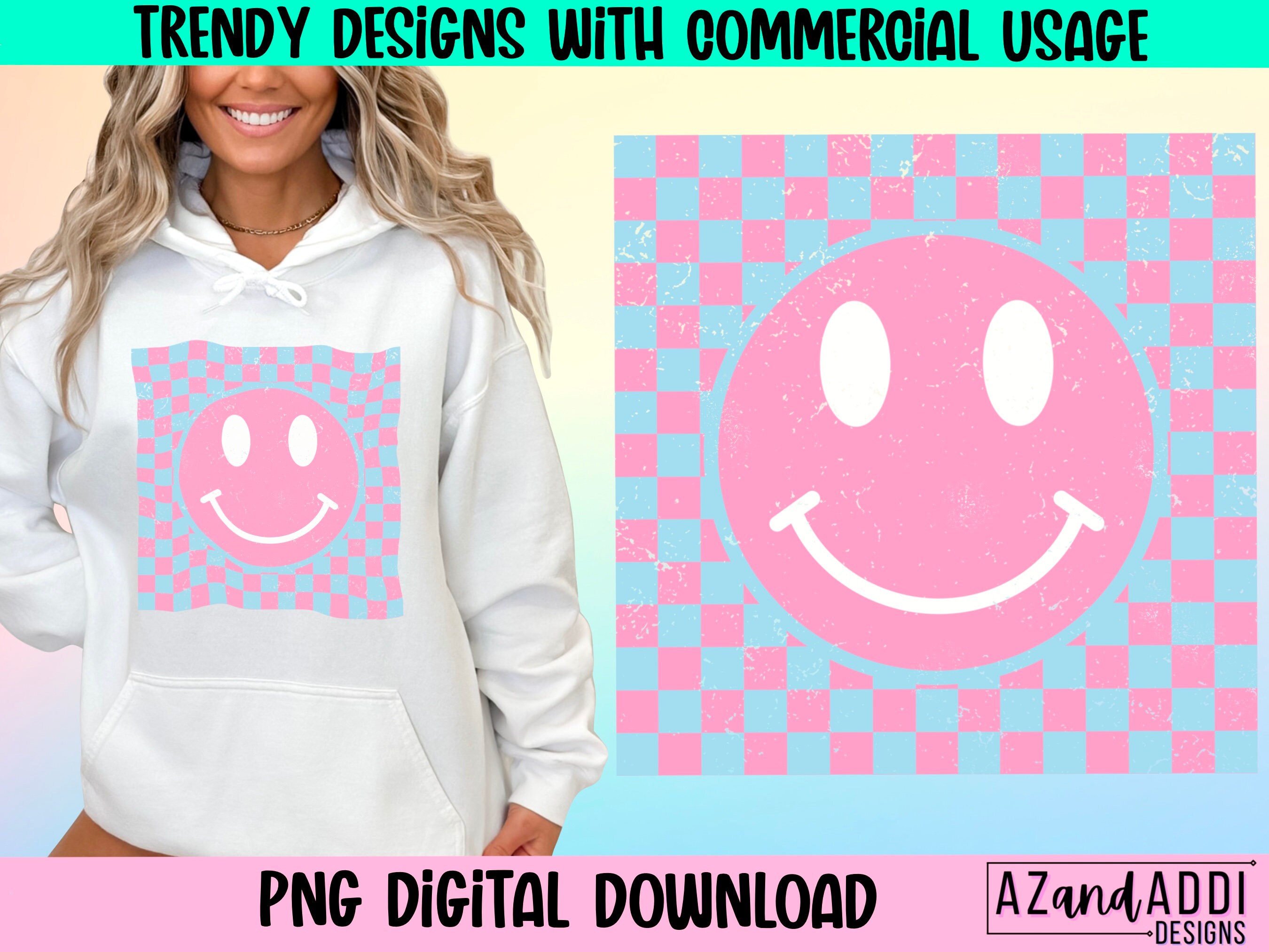 Checkered smiley png, retro smiley face png, pink smiley png | Inspire ...