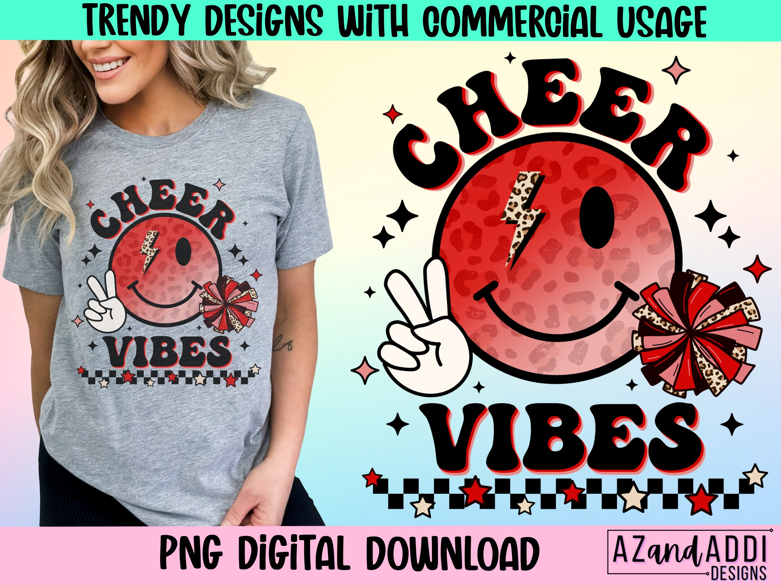 Cheer vibes png, retro cheerleading png, cheerleading sublim | Inspire ...
