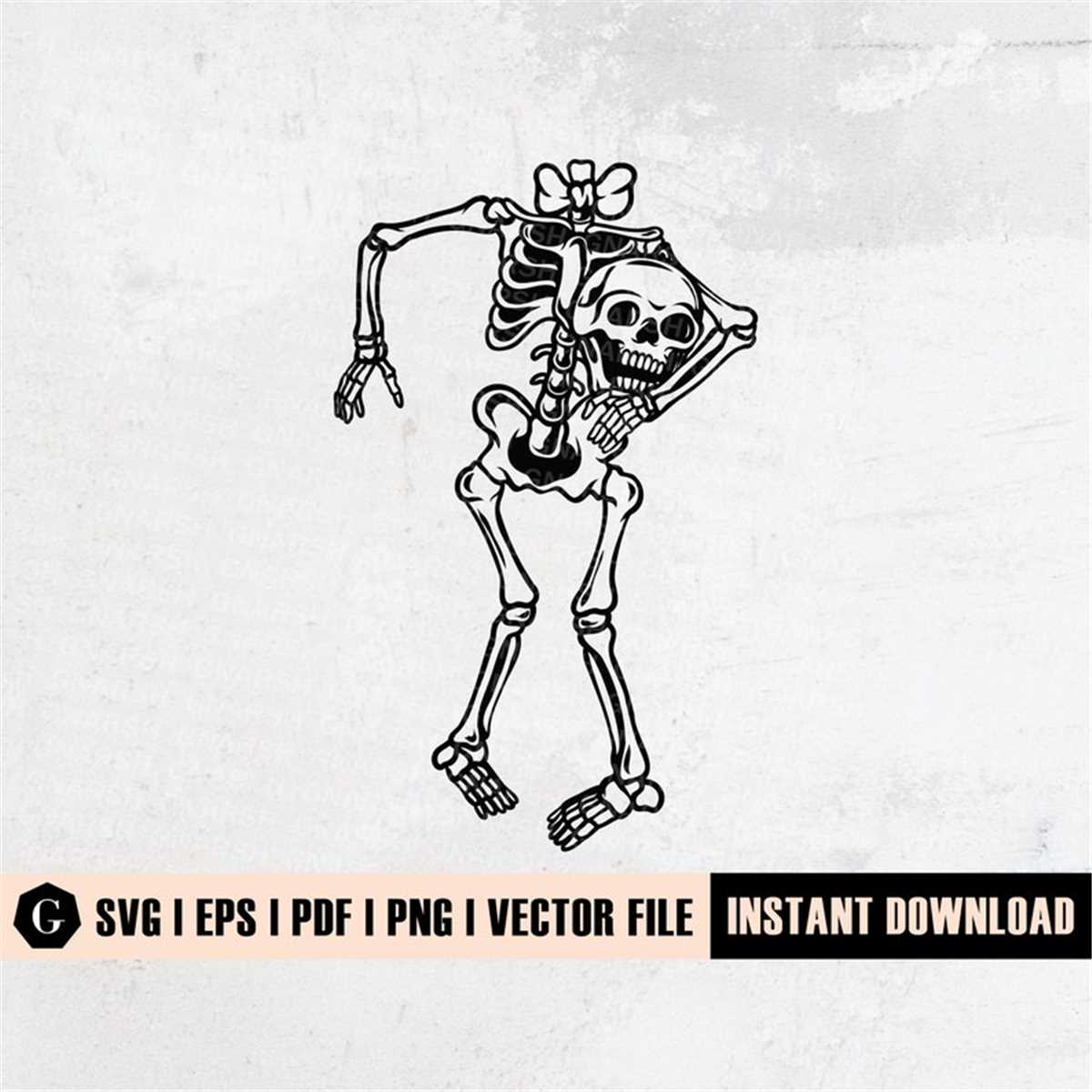 Headless Skeleton Svg | Skull Svg | Bones Of Human Svg | Sku | Inspire ...