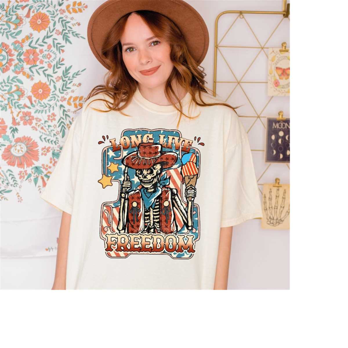 Long Live Freedom, Skull Red White and Blue, Fourth of July | Inspire ...