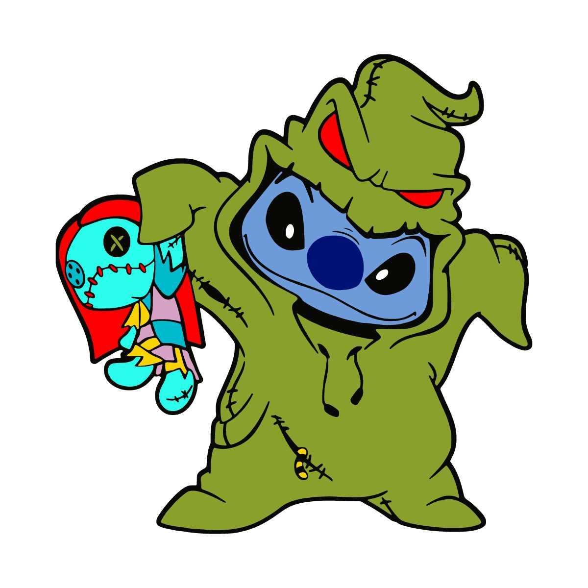 Happy Halloween Oogie Boogie PNG, Blue Alien PNG | Inspire Uplift