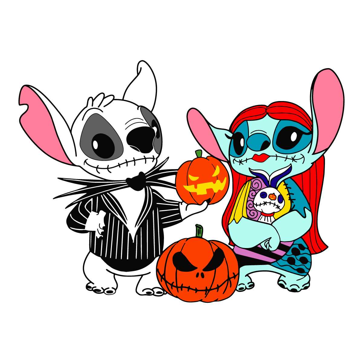 Halloween Stitch Jack skellington Scrump SVG | Inspire Uplift