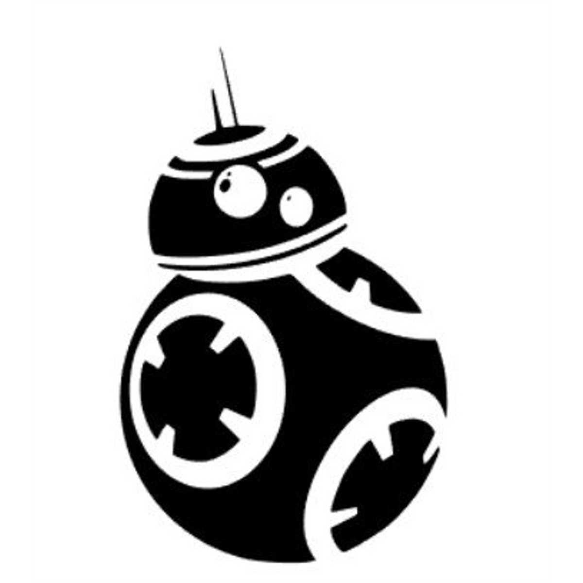 BB8 SVG, Star Wars svg, Silhouette Cut Files, Darth Vader pn | Inspire ...