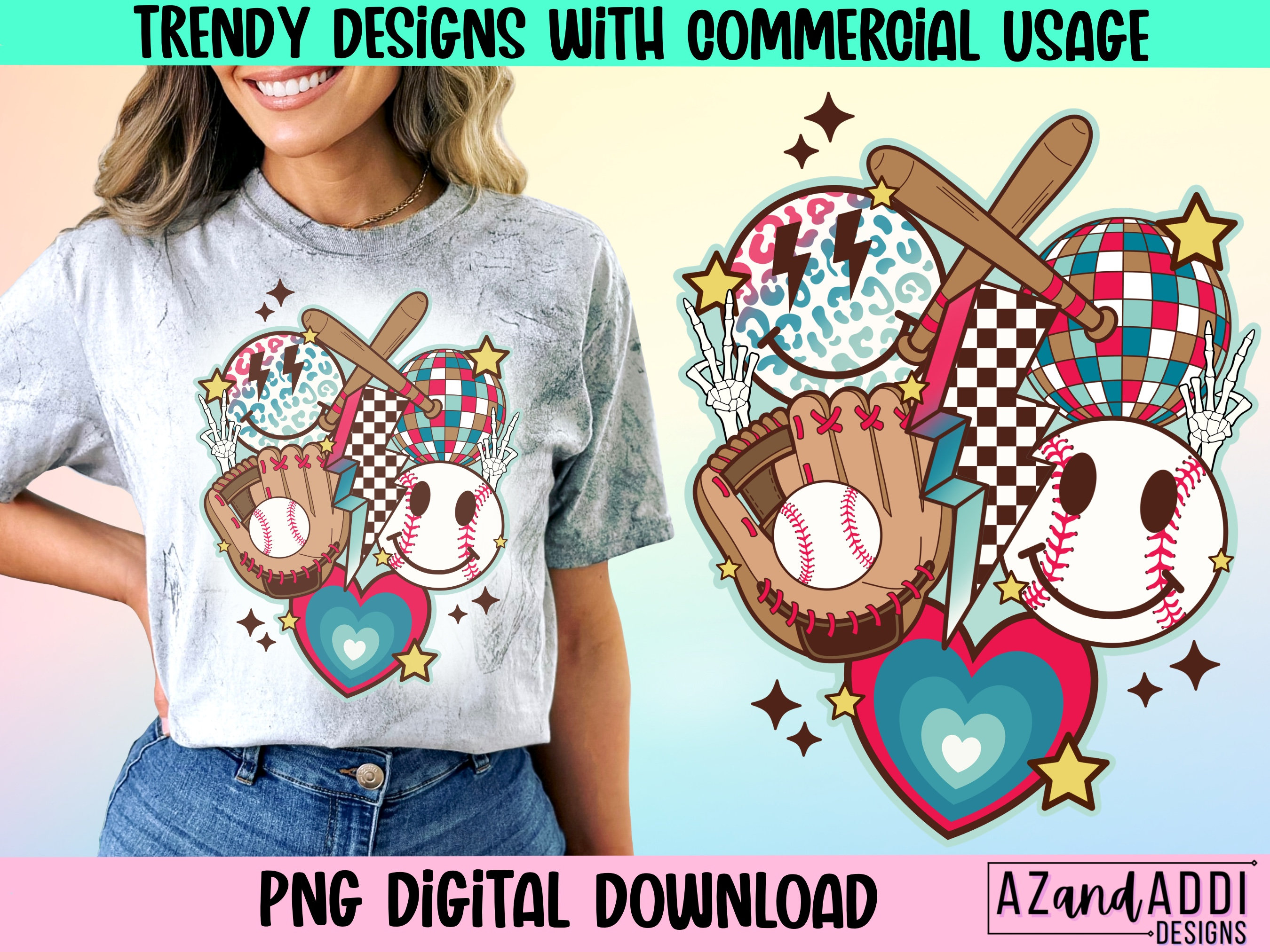 Retro baseball png, baseball sublimation design, retro baseb | Inspire ...