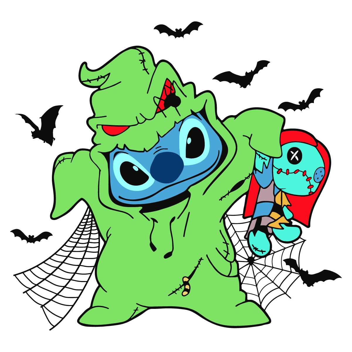 Stitch Costume Oogie Boogie Man Halloween SVG - Inspire Uplift