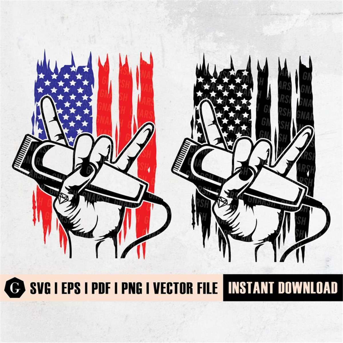 USA Barber Clippers Svg | BarberShop Svg | Barber Clipart | | Inspire ...