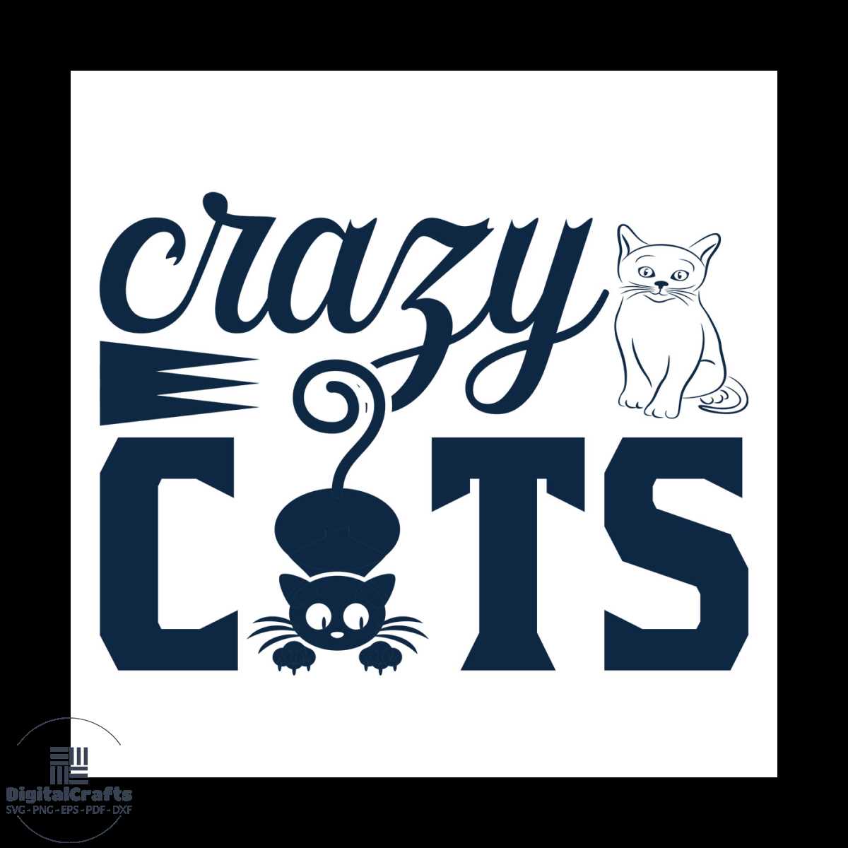 Crazy cat svg, Pet Svg, Cat Svg, Cat lover Svg, Cute Cats Sv | Inspire ...