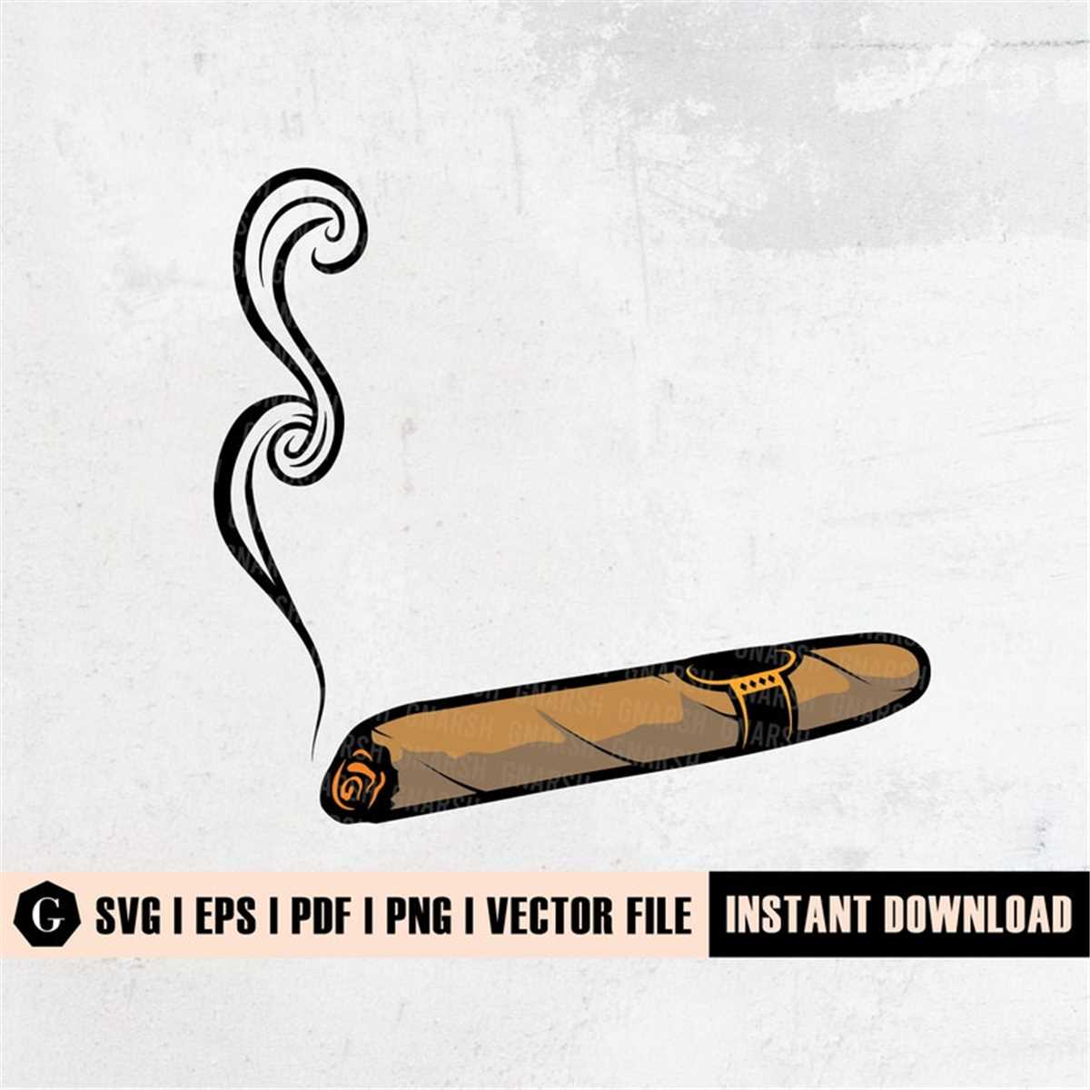 Cigar Svg | Tobacco Svg | Cigar Smoking Svg | Cigarette Svg | Inspire ...