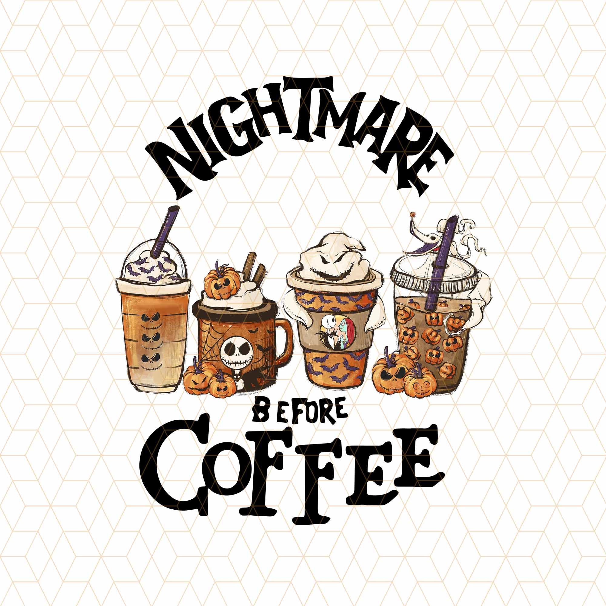 Nightmare Before Coffee Png, Nightmare Before Christmas Png, | Inspire ...