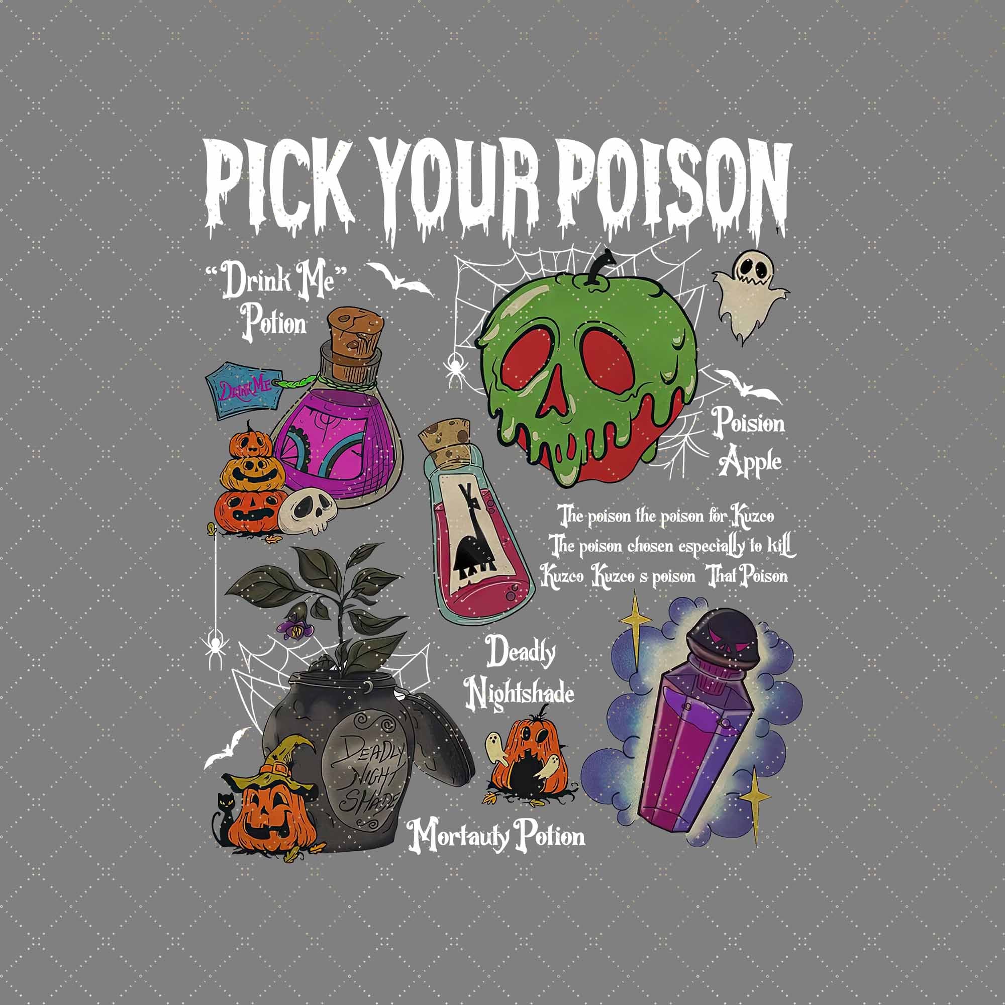Pick Your Poison Png, Pick Your Poison shirt Design, Pick Yo | Inspire ...